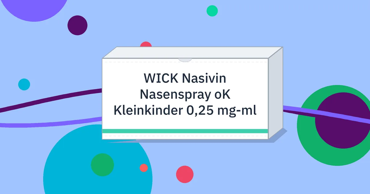 Symbolbild: Packung mit der Aufschrift WICK Nasivin Nasenspray oK Kleinkinder 0,25 mg-ml (PZN 19524042) – Verfügbarkeit und Bezug in Apotheken in Frankfurt am Main
