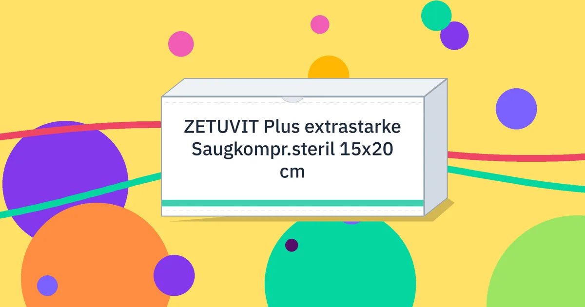 Symbolbild: Packung mit der Aufschrift ZETUVIT Plus extrastarke Saugkompr.steril 15x20 cm (PZN 17908927) – Verfügbarkeit und Bezug in Apotheken in Frankfurt am Main