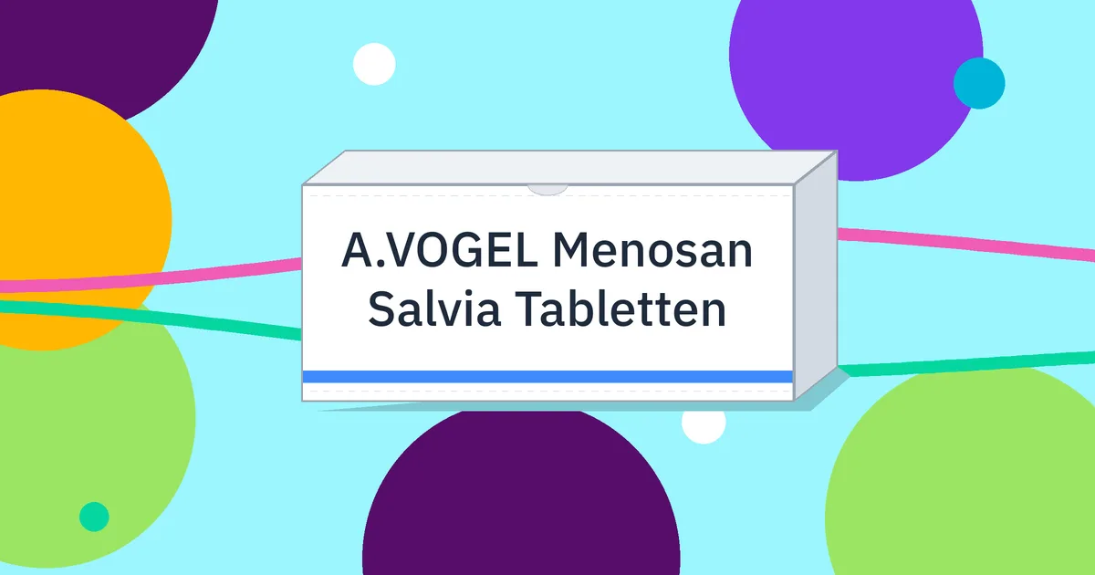 Symbolbild: Packung mit der Aufschrift A.VOGEL Menosan Salvia Tabletten (PZN 19168587) – Verfügbarkeit und Bezug in Apotheken in Frankfurt am Main
