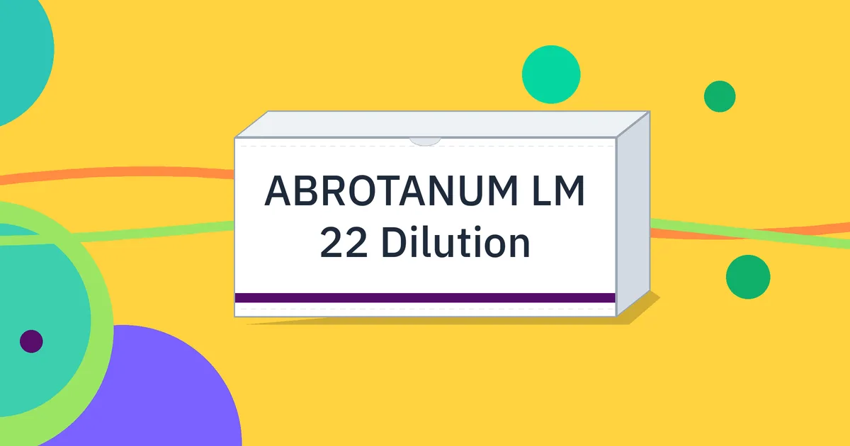 Symbolbild: Packung mit der Aufschrift ABROTANUM LM 22 Dilution (PZN 12750752) – Verfügbarkeit und Bezug in Apotheken in Frankfurt am Main