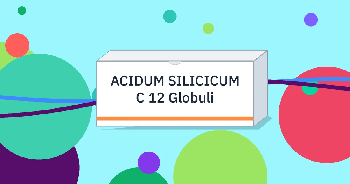Symbolbild: Packung mit der Aufschrift ACIDUM SILICICUM C 12 Globuli (PZN 16669001) – Verfügbarkeit und Bezug in Apotheken in Frankfurt am Main