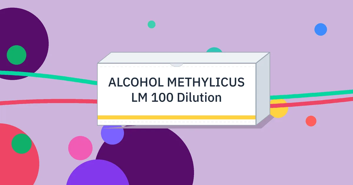Symbolbild: Packung mit der Aufschrift ALCOHOL METHYLICUS LM 100 Dilution (PZN 13309532) – Verfügbarkeit und Bezug in Apotheken in Frankfurt am Main