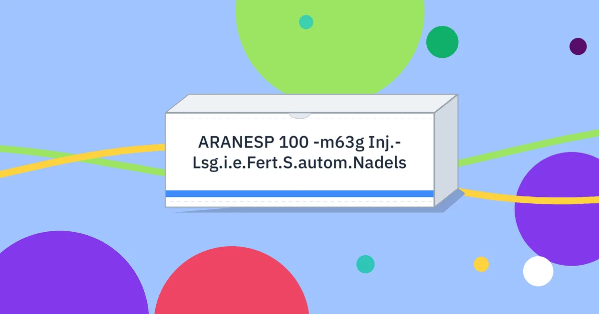 Symbolbild: Packung mit der Aufschrift ARANESP 100 -m63g Inj.-Lsg.i.e.Fert.S.autom.Nadels (PZN 16867014) – Verfügbarkeit und Bezug in Apotheken in Frankfurt am Main