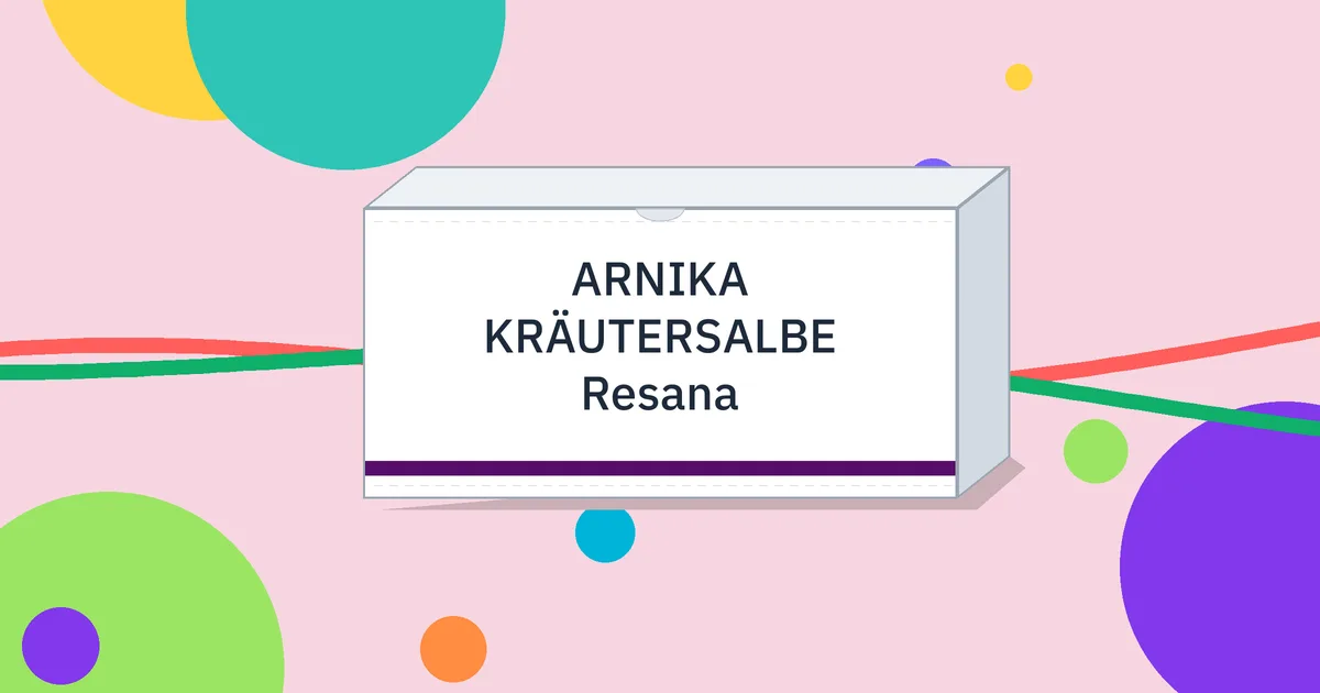 Symbolbild: Packung mit der Aufschrift ARNIKA KRÄUTERSALBE Resana (PZN 06496545) – Verfügbarkeit und Bezug in Apotheken in Frankfurt am Main