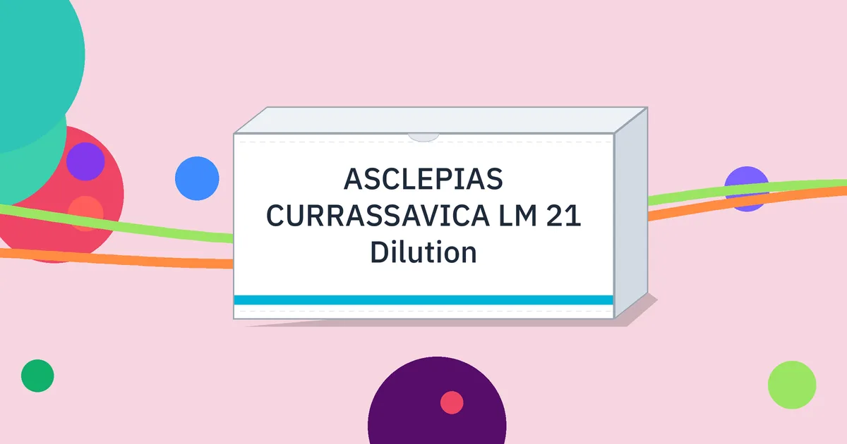 Symbolbild: Packung mit der Aufschrift ASCLEPIAS CURRASSAVICA LM 21 Dilution (PZN 13400273) – Verfügbarkeit und Bezug in Apotheken in Frankfurt am Main