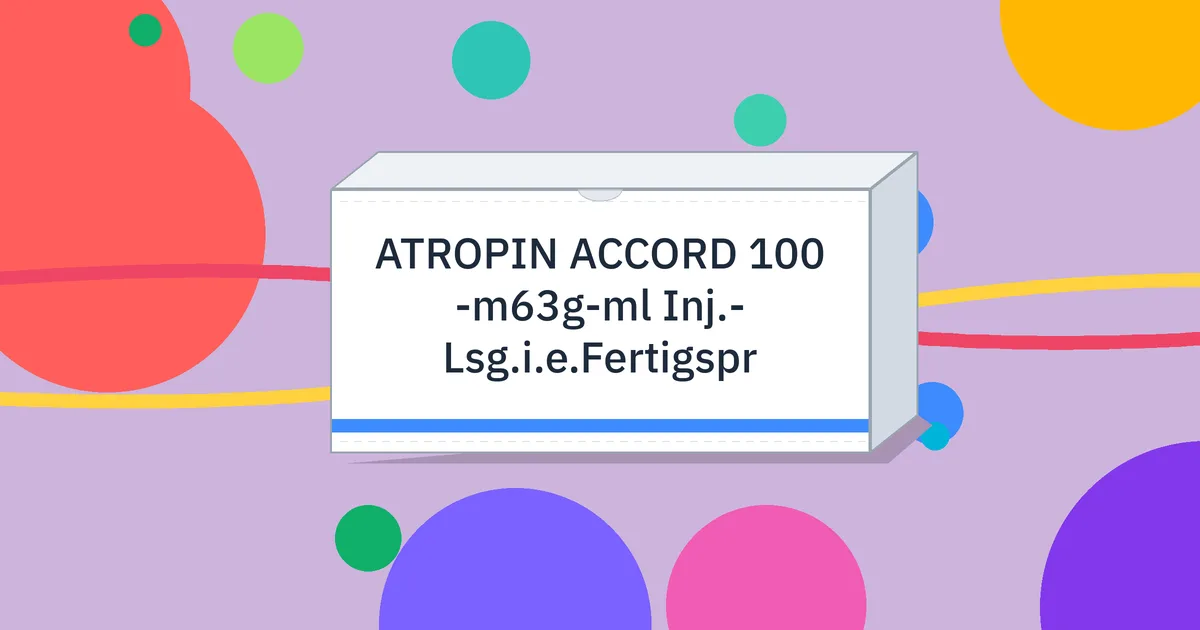 Symbolbild: Packung mit der Aufschrift ATROPIN ACCORD 100 -m63g-ml Inj.-Lsg.i.e.Fertigspr (PZN 17518296) – Verfügbarkeit und Bezug in Apotheken in Frankfurt am Main