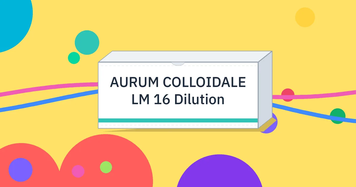Symbolbild: Packung mit der Aufschrift AURUM COLLOIDALE LM 16 Dilution (PZN 12784277) – Verfügbarkeit und Bezug in Apotheken in Frankfurt am Main