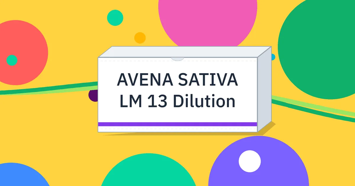 Symbolbild: Packung mit der Aufschrift AVENA SATIVA LM 13 Dilution (PZN 12786744) – Verfügbarkeit und Bezug in Apotheken in Frankfurt am Main