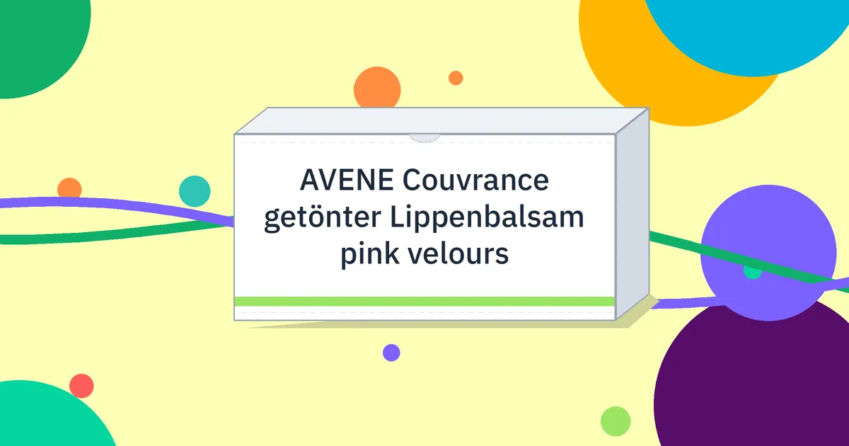 Symbolbild: Packung mit der Aufschrift AVENE Couvrance getönter Lippenbalsam pink velours (PZN 14285928) – Verfügbarkeit und Bezug in Apotheken in Frankfurt am Main