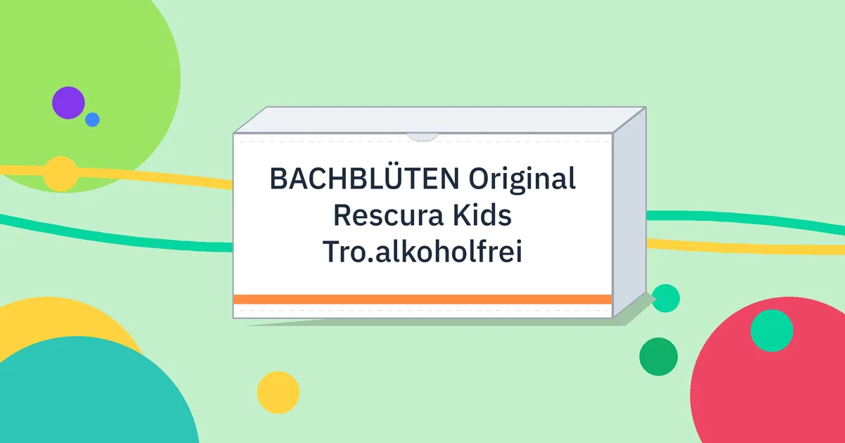 Symbolbild: Packung mit der Aufschrift BACHBLÜTEN Original Rescura Kids Tro.alkoholfrei (PZN 16391876) – Verfügbarkeit und Bezug in Apotheken in Frankfurt am Main