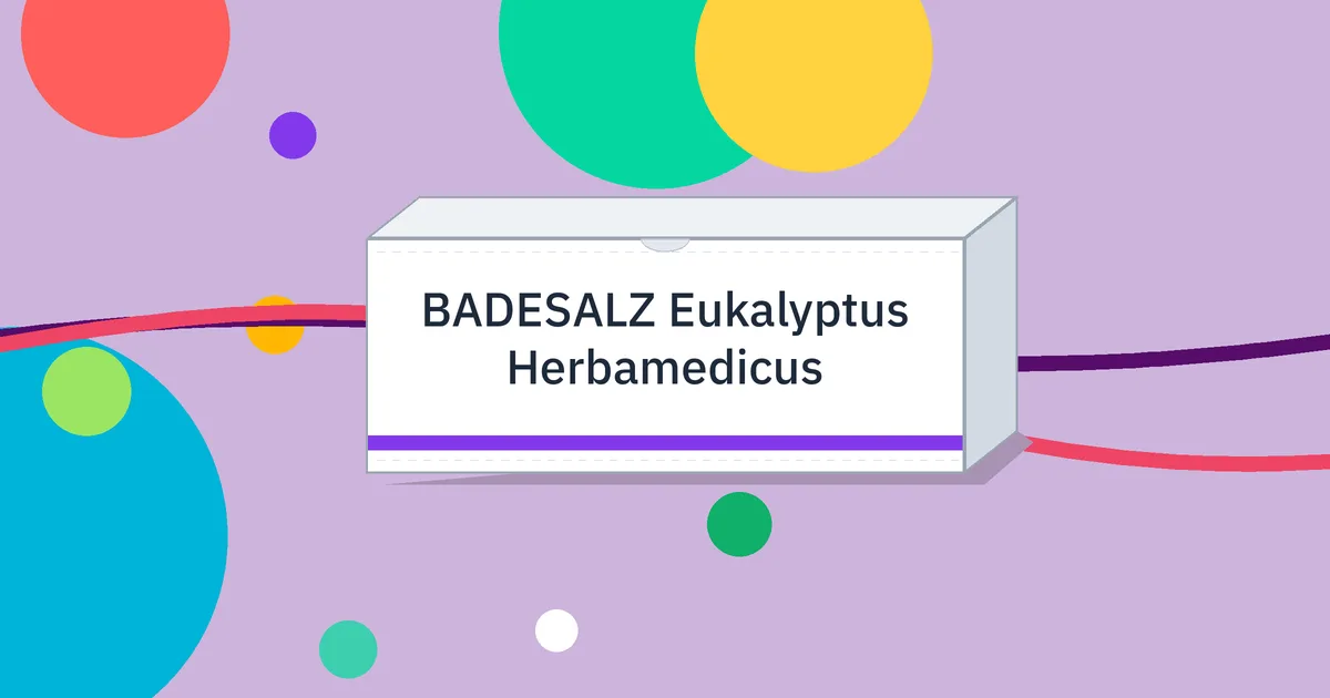 Symbolbild: Packung mit der Aufschrift BADESALZ Eukalyptus Herbamedicus (PZN 16203863) – Verfügbarkeit und Bezug in Apotheken in Frankfurt am Main