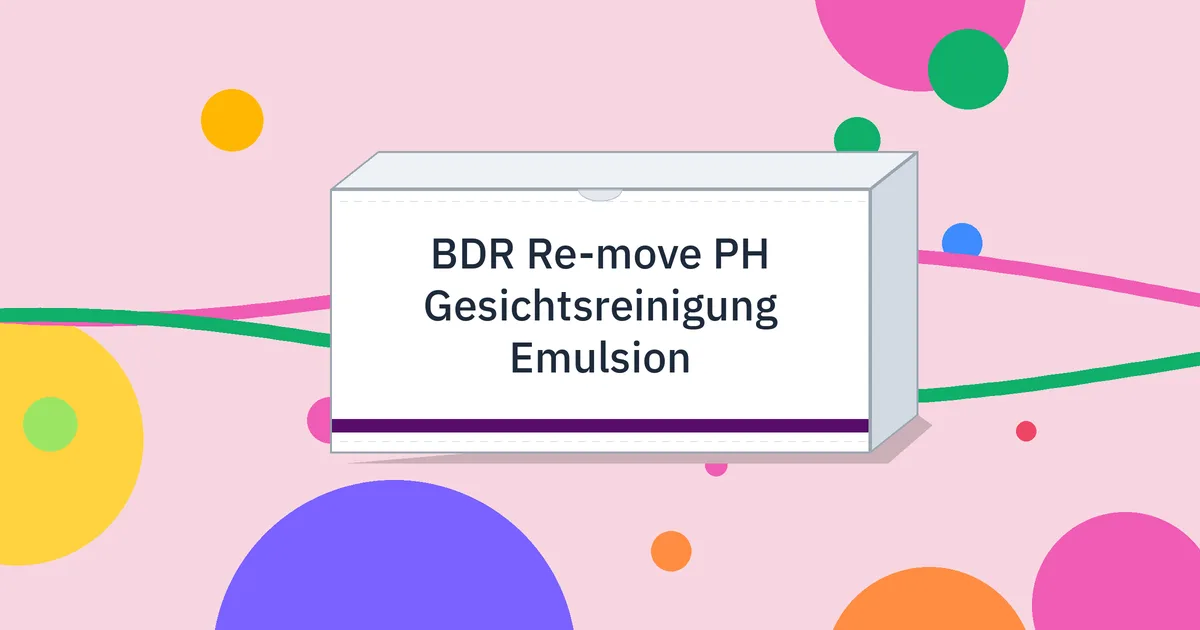 Symbolbild: Packung mit der Aufschrift BDR Re-move PH Gesichtsreinigung Emulsion (PZN 19222973) – Verfügbarkeit und Bezug in Apotheken in Frankfurt am Main
