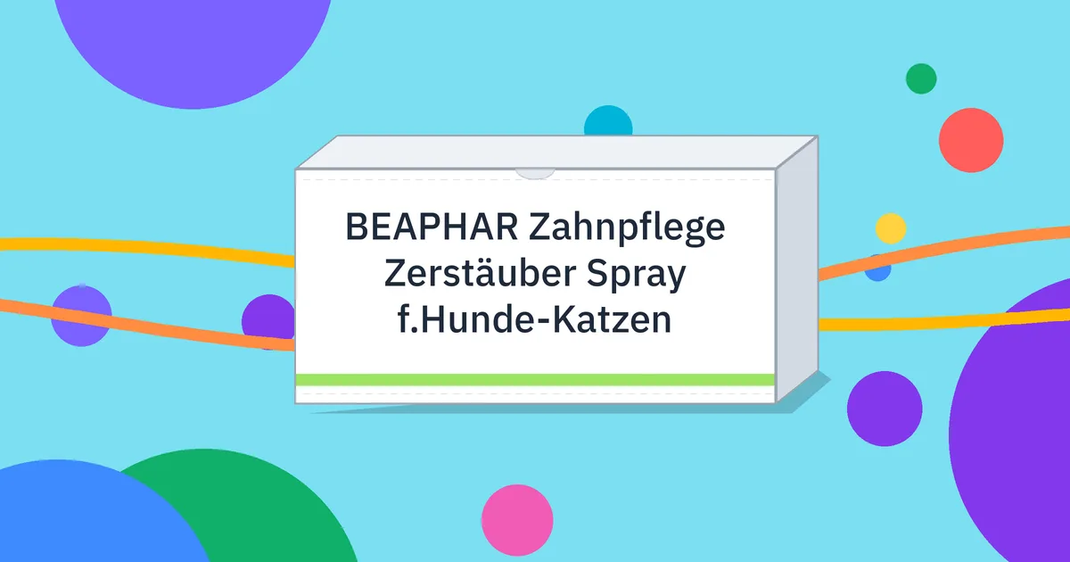 Symbolbild: Packung mit der Aufschrift BEAPHAR Zahnpflege Zerstäuber Spray f.Hunde-Katzen (PZN 16195810) – Verfügbarkeit und Bezug in Apotheken in Frankfurt am Main