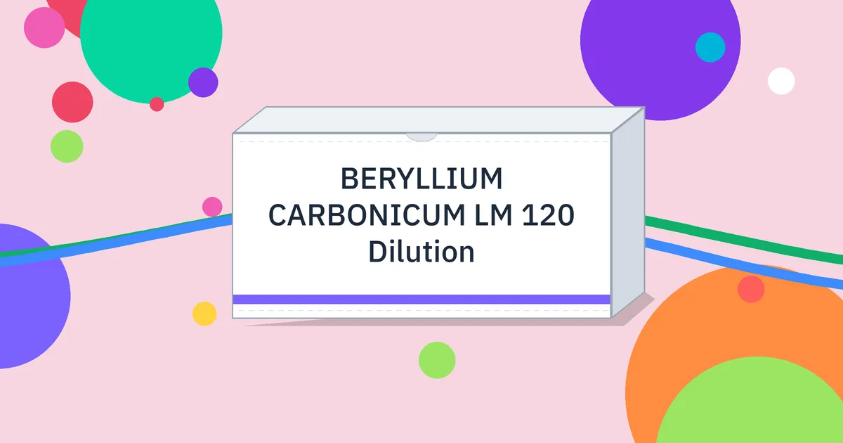 Symbolbild: Packung mit der Aufschrift BERYLLIUM CARBONICUM LM 120 Dilution (PZN 13384700) – Verfügbarkeit und Bezug in Apotheken in Frankfurt am Main