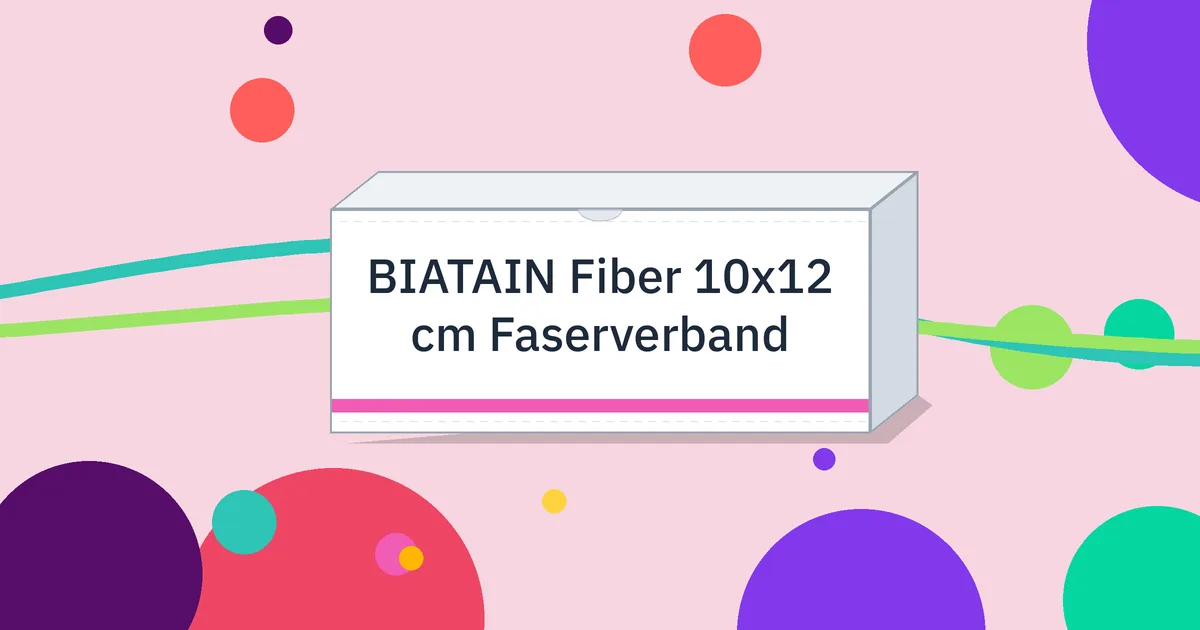 Symbolbild: Packung mit der Aufschrift BIATAIN Fiber 10x12 cm Faserverband (PZN 18120495) – Verfügbarkeit und Bezug in Apotheken in Frankfurt am Main