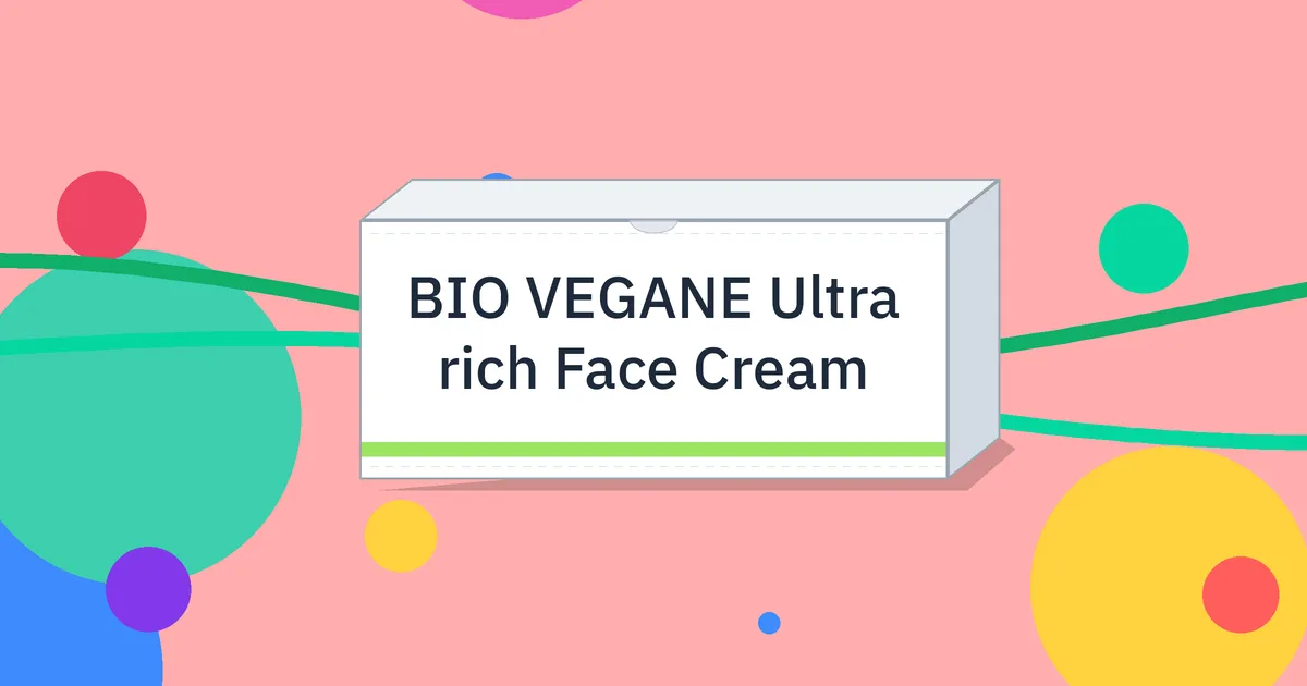 Symbolbild: Packung mit der Aufschrift BIO VEGANE Ultra rich Face Cream (PZN 20054245) – Verfügbarkeit und Bezug in Apotheken in Frankfurt am Main