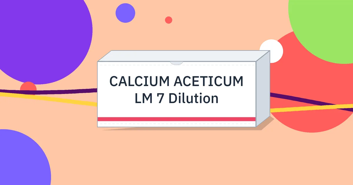 Symbolbild: Packung mit der Aufschrift CALCIUM ACETICUM LM 7 Dilution (PZN 13405454) – Verfügbarkeit und Bezug in Apotheken in Frankfurt am Main
