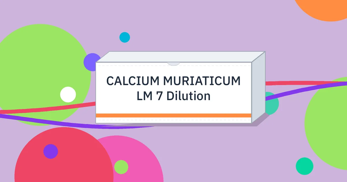 Symbolbild: Packung mit der Aufschrift CALCIUM MURIATICUM LM 7 Dilution (PZN 13409222) – Verfügbarkeit und Bezug in Apotheken in Frankfurt am Main