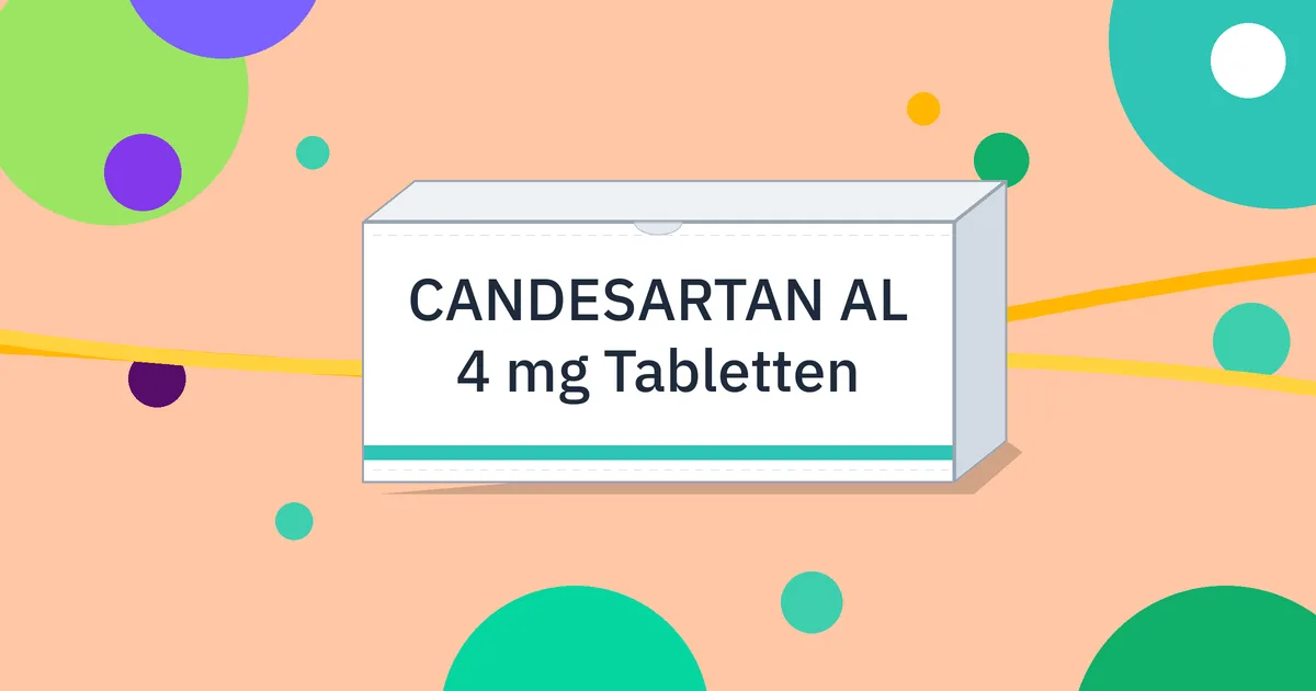 Symbolbild: Packung mit der Aufschrift CANDESARTAN AL 4 mg Tabletten (PZN 09297711) – Verfügbarkeit und Bezug in Apotheken in Frankfurt am Main