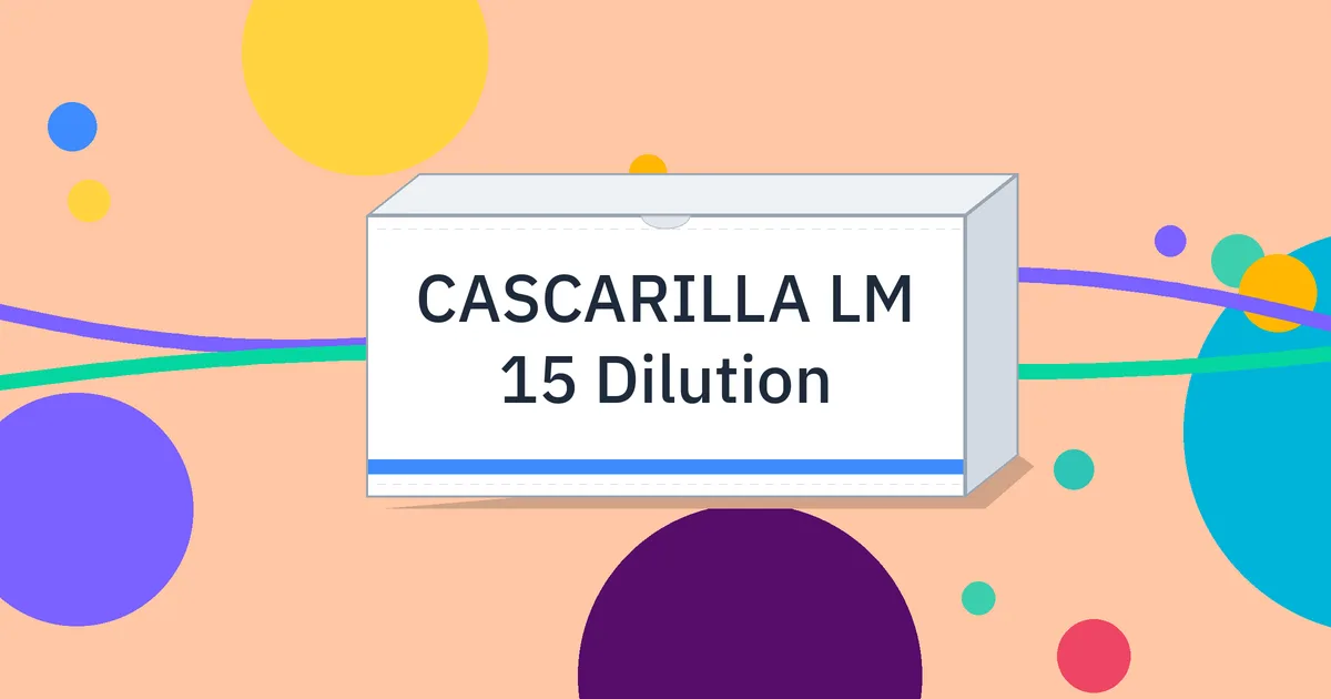 Symbolbild: Packung mit der Aufschrift CASCARILLA LM 15 Dilution (PZN 13433410) – Verfügbarkeit und Bezug in Apotheken in Frankfurt am Main