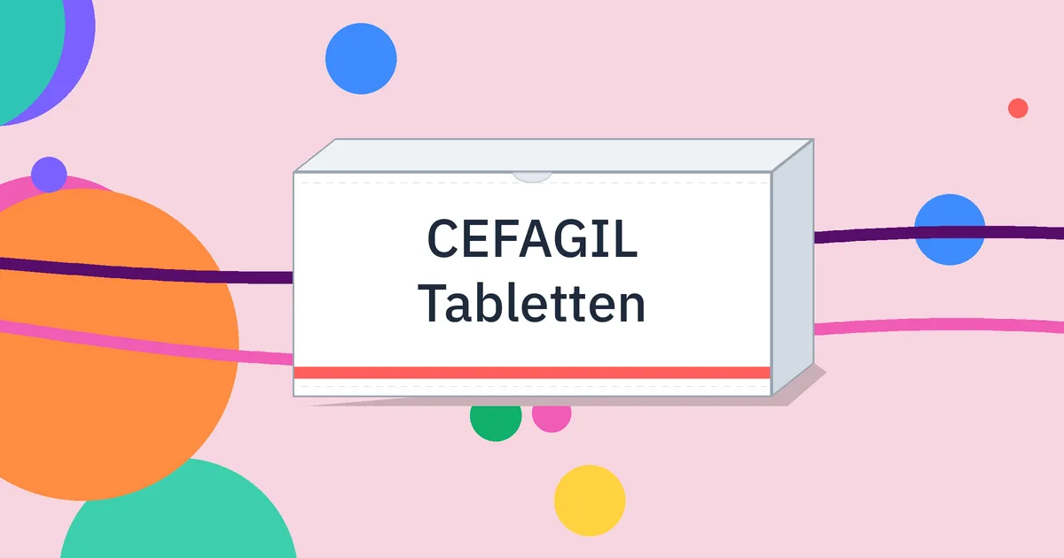 Symbolbild: Packung mit der Aufschrift CEFAGIL Tabletten (PZN 00593253) – Verfügbarkeit und Bezug in Apotheken in Frankfurt am Main