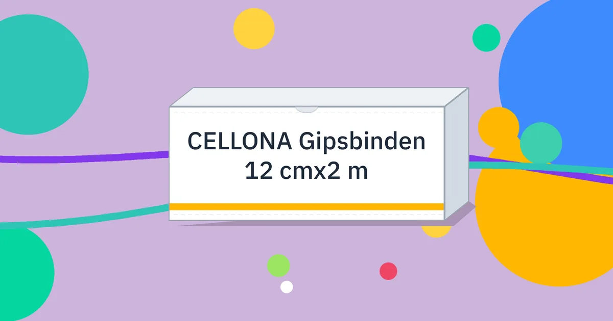 Symbolbild: Packung mit der Aufschrift CELLONA Gipsbinden 12 cmx2 m (PZN 03150817) – Verfügbarkeit und Bezug in Apotheken in Frankfurt am Main