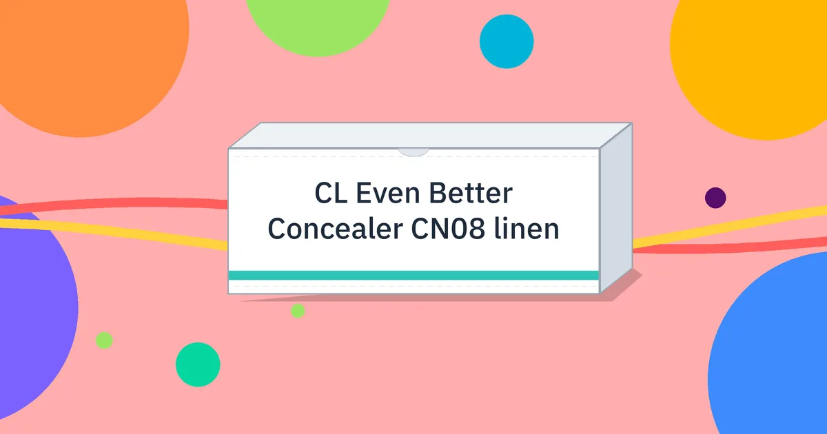 Symbolbild: Packung mit der Aufschrift CL Even Better Concealer CN08 linen (PZN 20031735) – Verfügbarkeit und Bezug in Apotheken in Frankfurt am Main