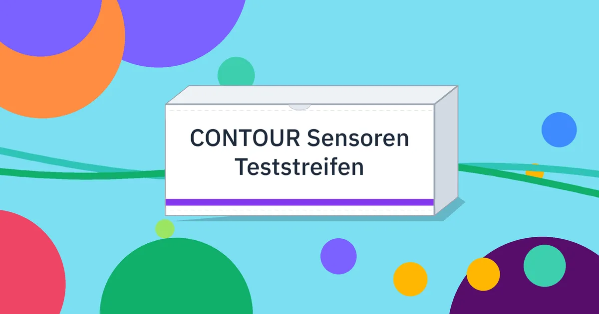 Symbolbild: Packung mit der Aufschrift CONTOUR Sensoren Teststreifen (PZN 08880727) – Verfügbarkeit und Bezug in Apotheken in Frankfurt am Main