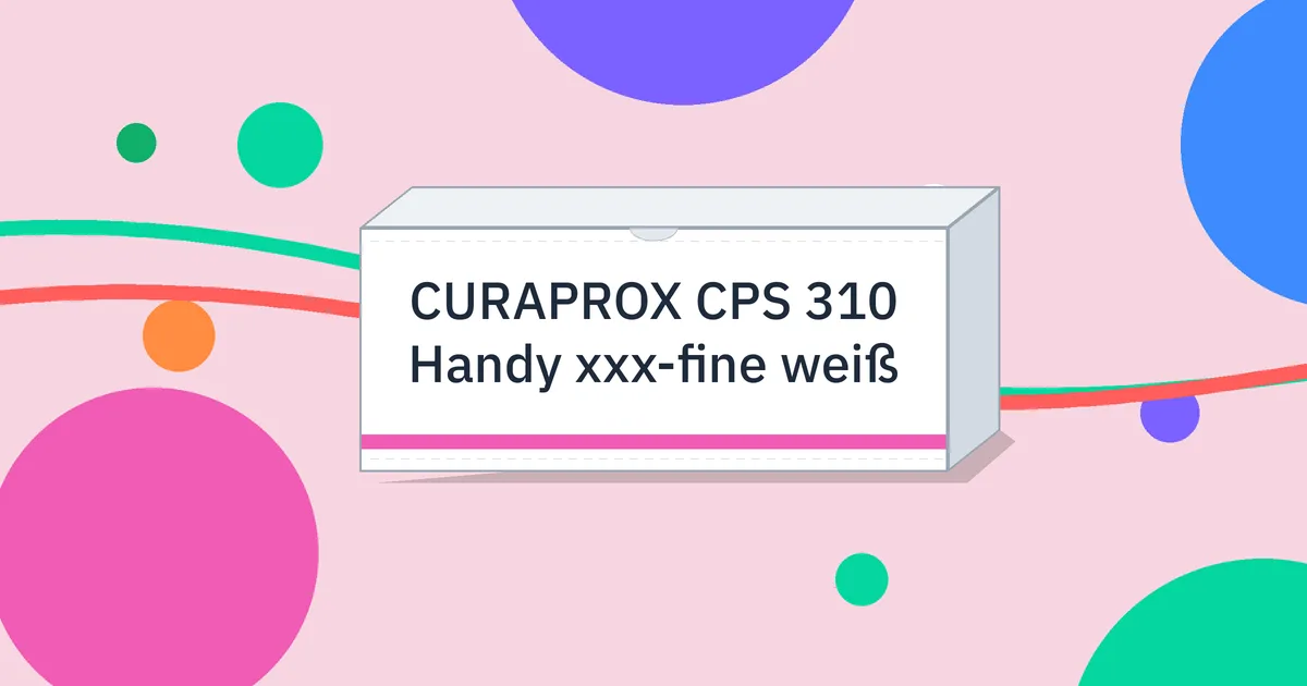 Symbolbild: Packung mit der Aufschrift CURAPROX CPS 310 Handy xxx-fine weiß (PZN 05014403) – Verfügbarkeit und Bezug in Apotheken in Frankfurt am Main