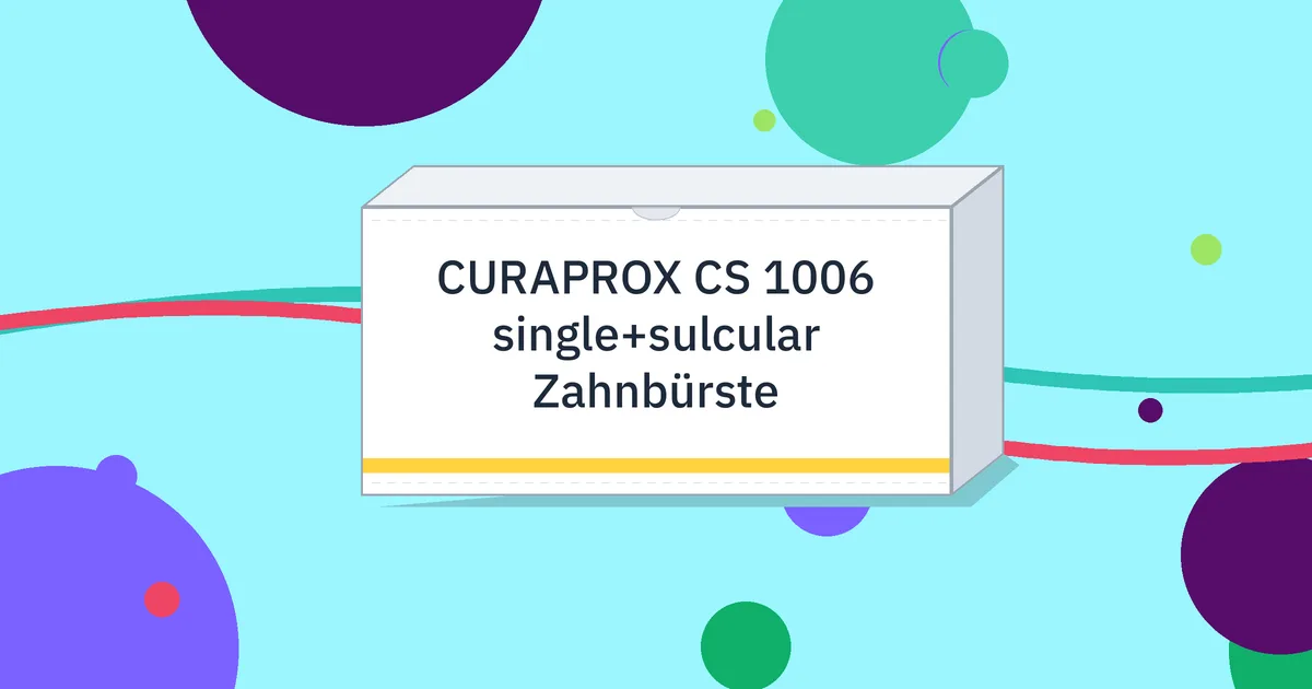 Symbolbild: Packung mit der Aufschrift CURAPROX CS 1006 single+sulcular Zahnbürste (PZN 02246544) – Verfügbarkeit und Bezug in Apotheken in Frankfurt am Main