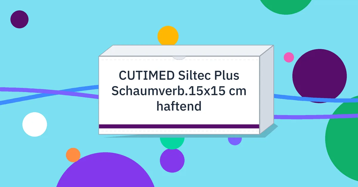 Symbolbild: Packung mit der Aufschrift CUTIMED Siltec Plus Schaumverb.15x15 cm haftend (PZN 10204241) – Verfügbarkeit und Bezug in Apotheken in Frankfurt am Main