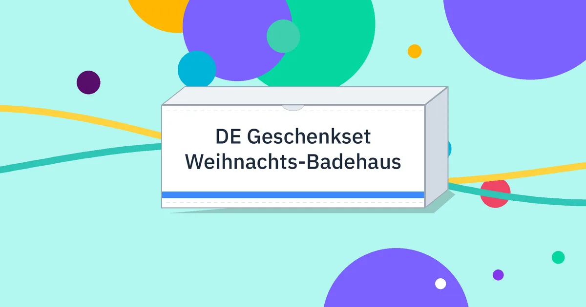 Symbolbild: Packung mit der Aufschrift DE Geschenkset Weihnachts-Badehaus (PZN 19869410) – Verfügbarkeit und Bezug in Apotheken in Frankfurt am Main