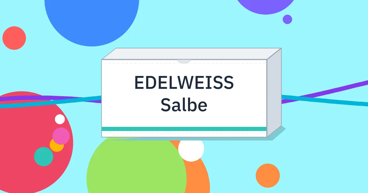 Symbolbild: Packung mit der Aufschrift EDELWEISS Salbe (PZN 19141140) – Verfügbarkeit und Bezug in Apotheken in Frankfurt am Main