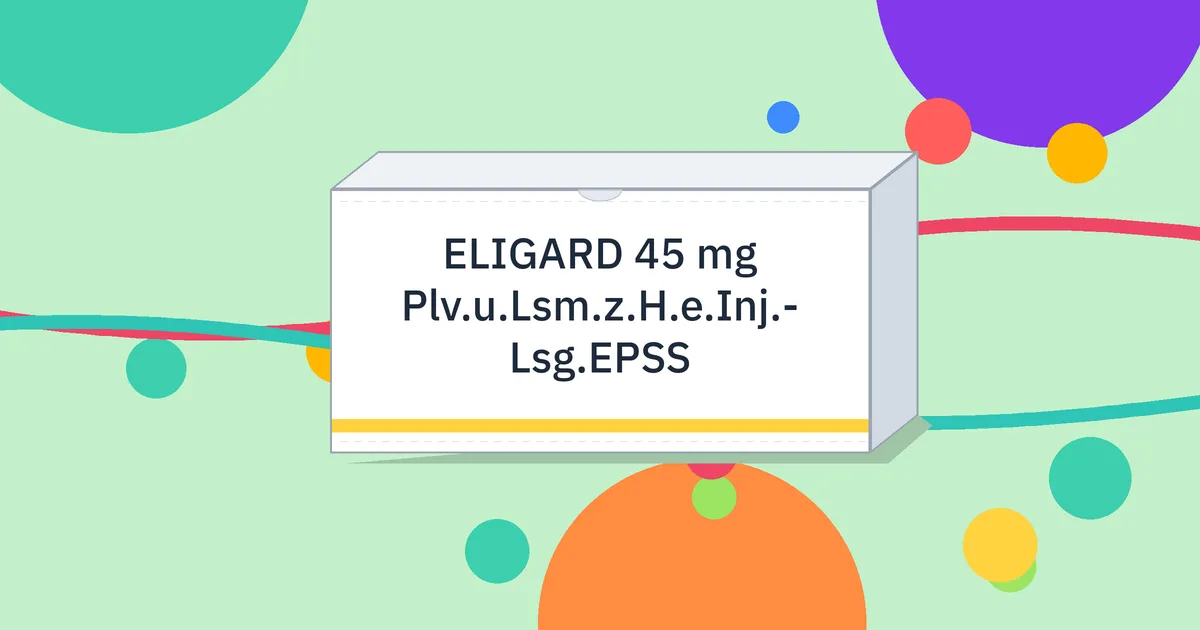Symbolbild: Packung mit der Aufschrift ELIGARD 45 mg Plv.u.Lsm.z.H.e.Inj.-Lsg.EPSS (PZN 19261312) – Verfügbarkeit und Bezug in Apotheken in Frankfurt am Main