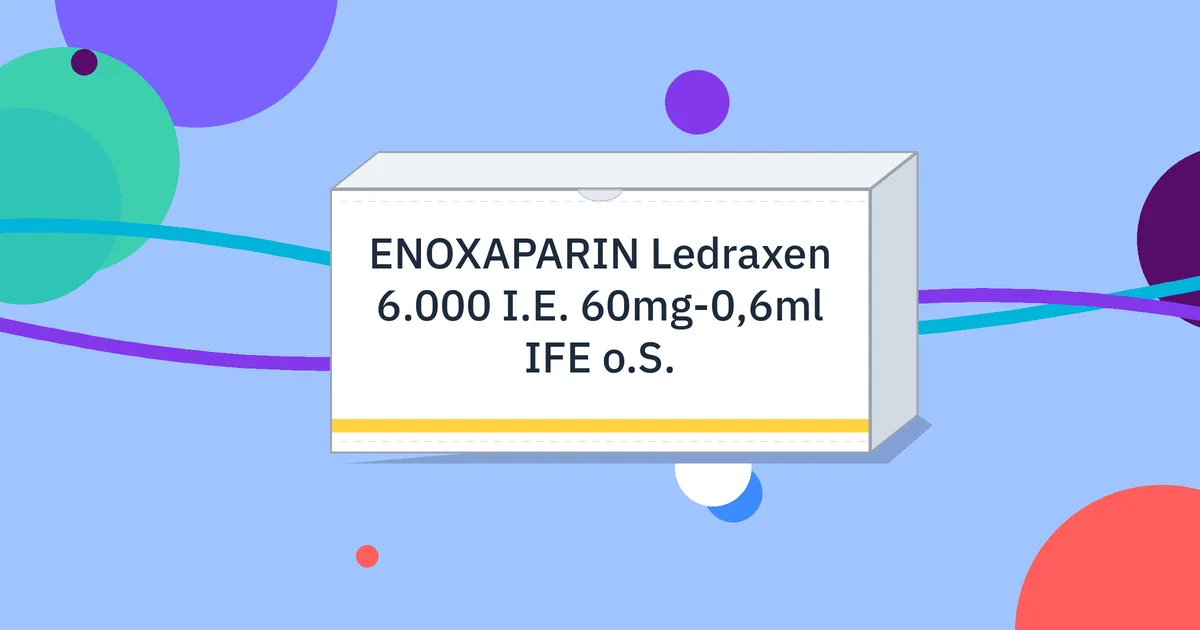Symbolbild: Packung mit der Aufschrift ENOXAPARIN Ledraxen 6.000 I.E. 60mg-0,6ml IFE o.S. (PZN 18861837) – Verfügbarkeit und Bezug in Apotheken in Frankfurt am Main