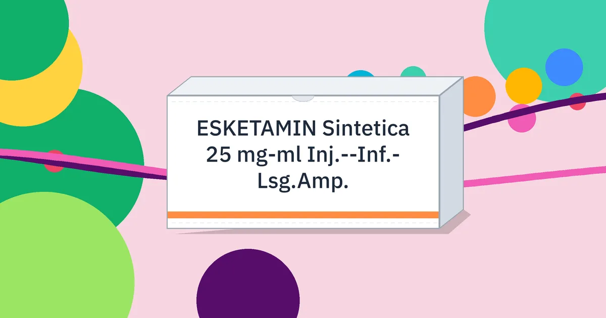 Symbolbild: Packung mit der Aufschrift ESKETAMIN Sintetica 25 mg-ml Inj.--Inf.-Lsg.Amp. (PZN 16731154) – Verfügbarkeit und Bezug in Apotheken in Frankfurt am Main