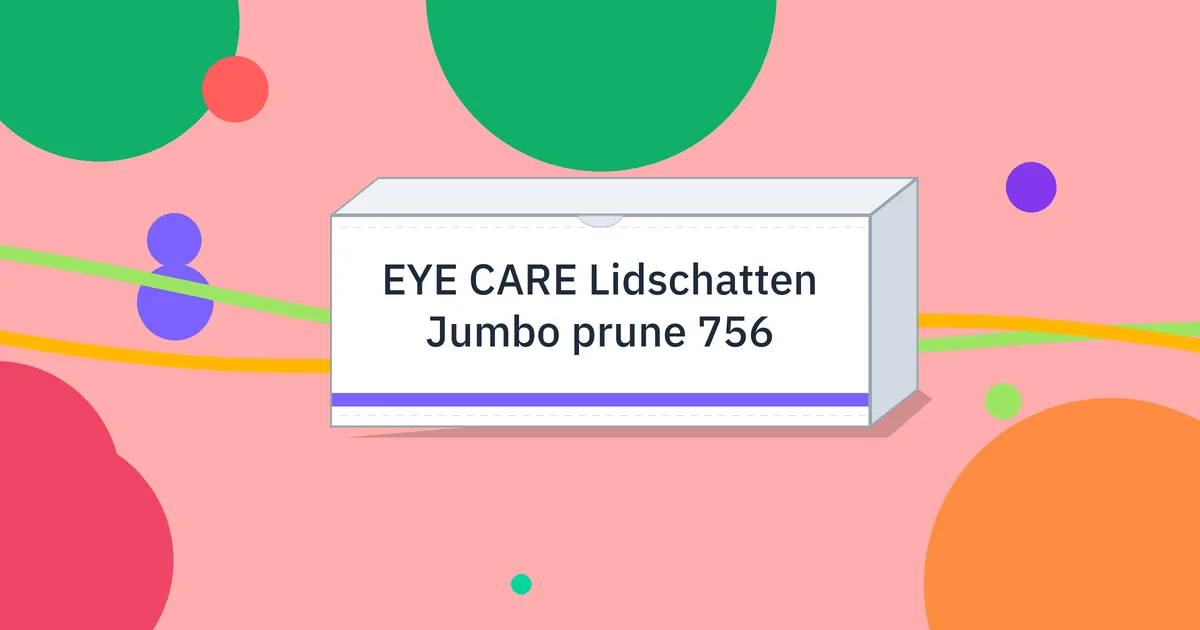 Symbolbild: Packung mit der Aufschrift EYE CARE Lidschatten Jumbo prune 756 (PZN 10529262) – Verfügbarkeit und Bezug in Apotheken in Frankfurt am Main