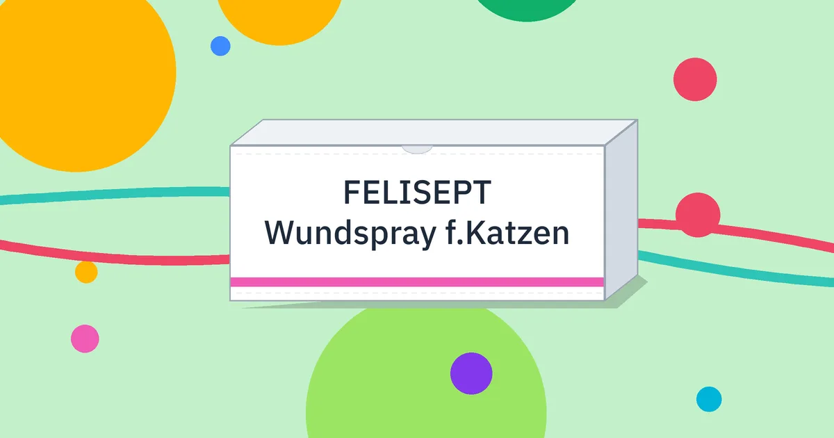 Symbolbild: Packung mit der Aufschrift FELISEPT Wundspray f.Katzen (PZN 18111562) – Verfügbarkeit und Bezug in Apotheken in Frankfurt am Main