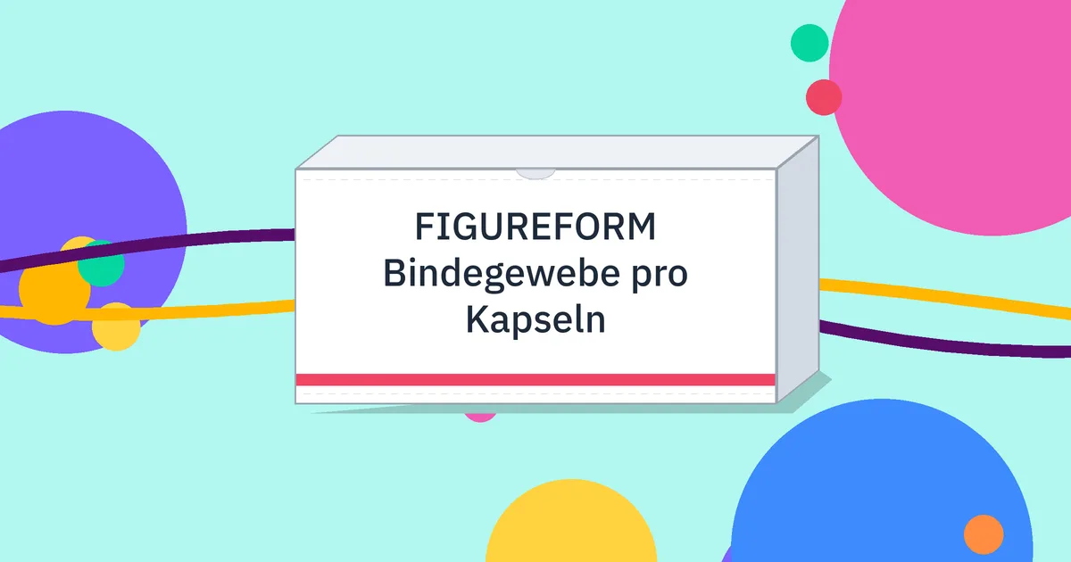 Symbolbild: Packung mit der Aufschrift FIGUREFORM Bindegewebe pro Kapseln (PZN 04917988) – Verfügbarkeit und Bezug in Apotheken in Frankfurt am Main