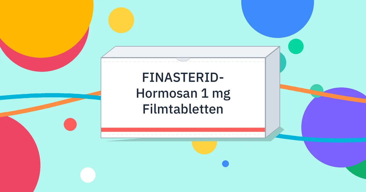 Symbolbild: Packung mit der Aufschrift FINASTERID-Hormosan 1 mg Filmtabletten (PZN 16905447) – Verfügbarkeit und Bezug in Apotheken in Frankfurt am Main