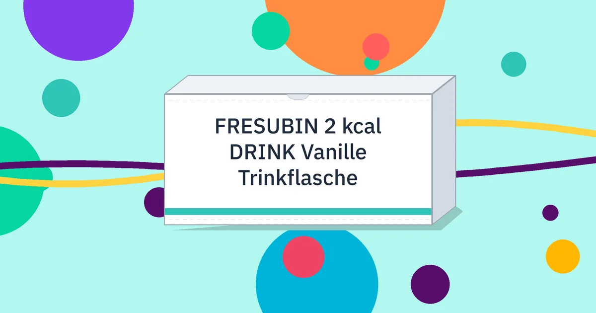 Symbolbild: Packung mit der Aufschrift FRESUBIN 2 kcal DRINK Vanille Trinkflasche (PZN 12144336) – Verfügbarkeit und Bezug in Apotheken in Frankfurt am Main