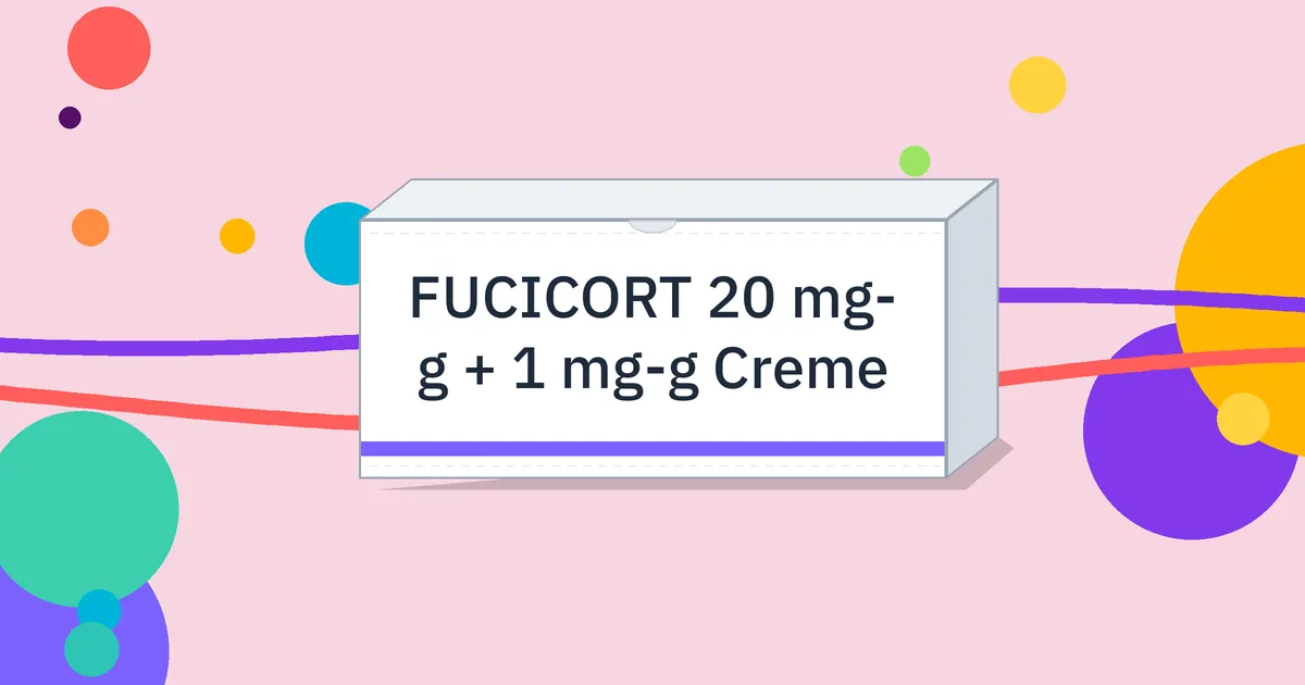 Symbolbild: Packung mit der Aufschrift FUCICORT 20 mg-g + 1 mg-g Creme (PZN 11535572) – Verfügbarkeit und Bezug in Apotheken in Frankfurt am Main
