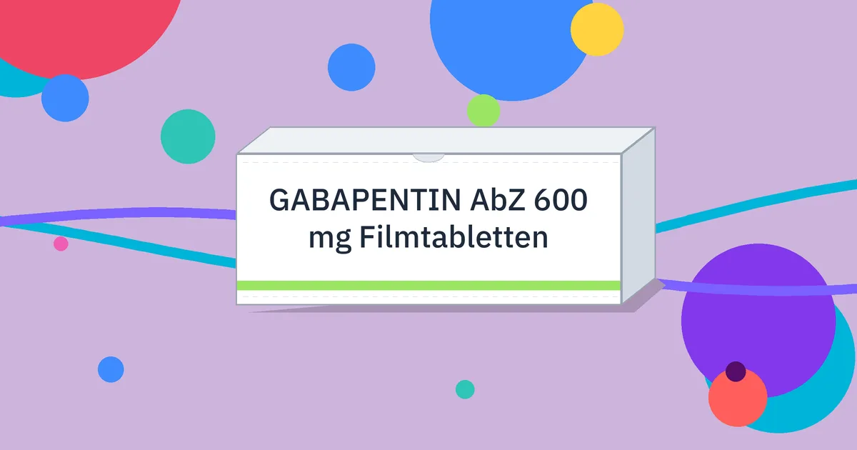 Symbolbild: Packung mit der Aufschrift GABAPENTIN AbZ 600 mg Filmtabletten (PZN 01027538) – Verfügbarkeit und Bezug in Apotheken in Frankfurt am Main