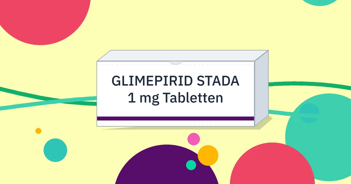 Symbolbild: Packung mit der Aufschrift GLIMEPIRID STADA 1 mg Tabletten (PZN 08884317) – Verfügbarkeit und Bezug in Apotheken in Frankfurt am Main
