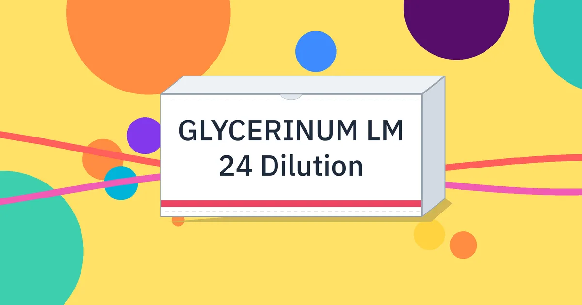 Symbolbild: Packung mit der Aufschrift GLYCERINUM LM 24 Dilution (PZN 12880495) – Verfügbarkeit und Bezug in Apotheken in Frankfurt am Main