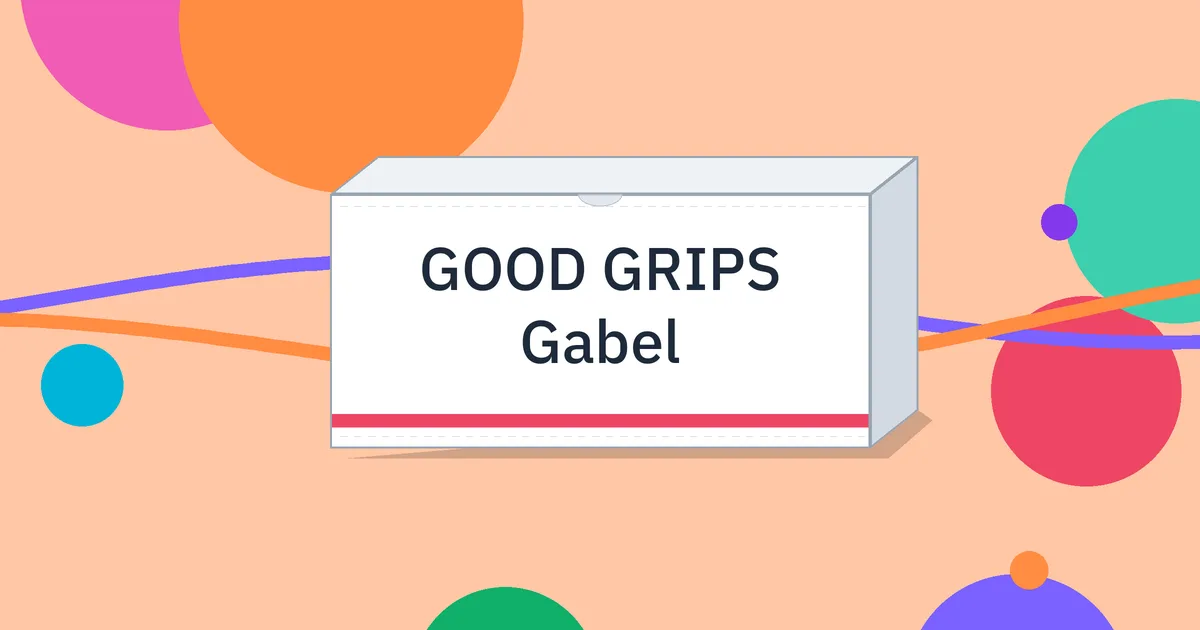 Symbolbild: Packung mit der Aufschrift GOOD GRIPS Gabel (PZN 00905876) – Verfügbarkeit und Bezug in Apotheken in Frankfurt am Main