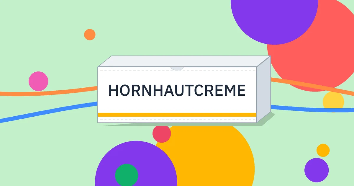 Symbolbild: Packung mit der Aufschrift HORNHAUTCREME (PZN 11026244) – Verfügbarkeit und Bezug in Apotheken in Frankfurt am Main