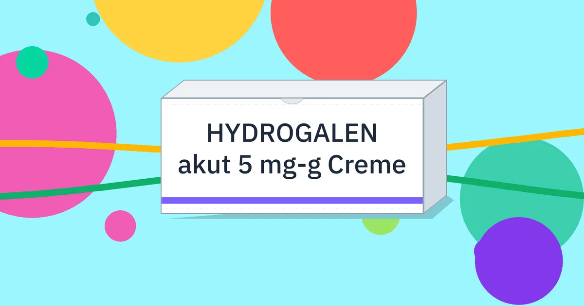 Symbolbild: Packung mit der Aufschrift HYDROGALEN akut 5 mg-g Creme (PZN 16663783) – Verfügbarkeit und Bezug in Apotheken in Frankfurt am Main