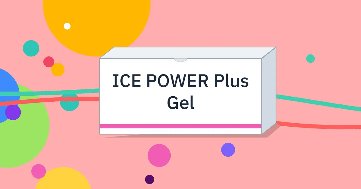 Symbolbild: Packung mit der Aufschrift ICE POWER Plus Gel (PZN 00028777) – Verfügbarkeit und Bezug in Apotheken in Frankfurt am Main