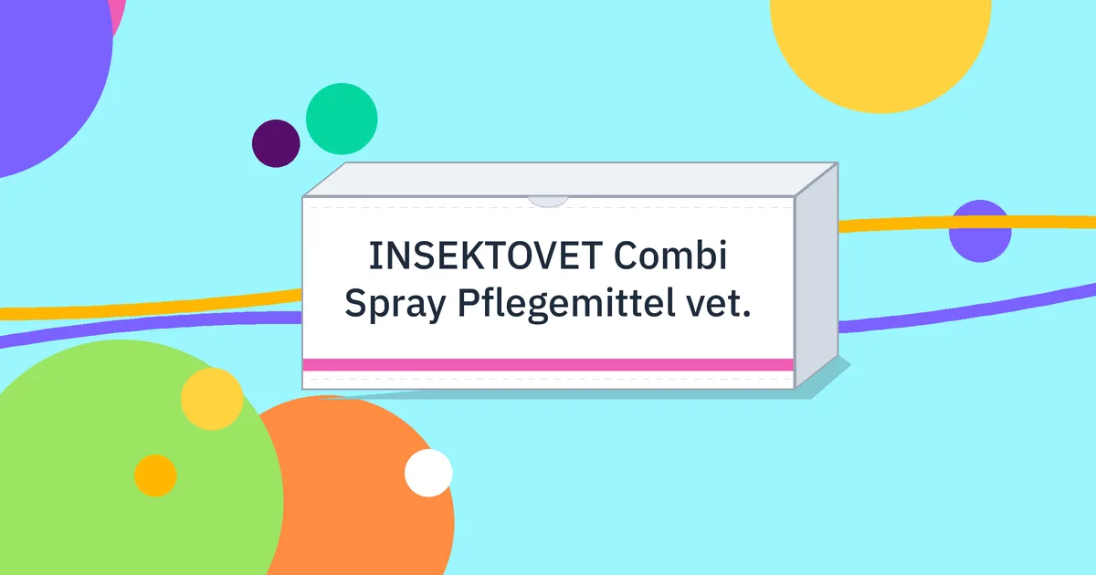 Symbolbild: Packung mit der Aufschrift INSEKTOVET Combi Spray Pflegemittel vet. (PZN 16527927) – Verfügbarkeit und Bezug in Apotheken in Frankfurt am Main